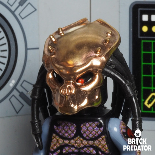 Aztec Bronze | Metal bio masks Predator for minifigures | Brick Predator