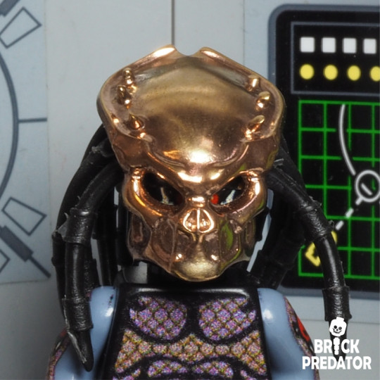 Aztec Bronze | Metal bio masks Predator for minifigures | Brick Predator