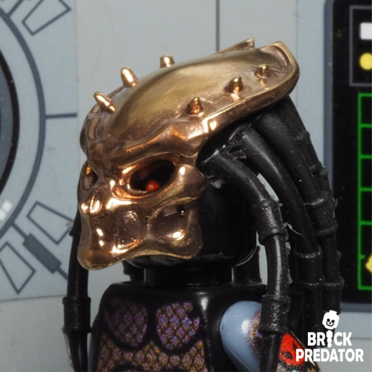 Aztec Bronze | Metal bio masks Predator for minifigures | Brick Predator
