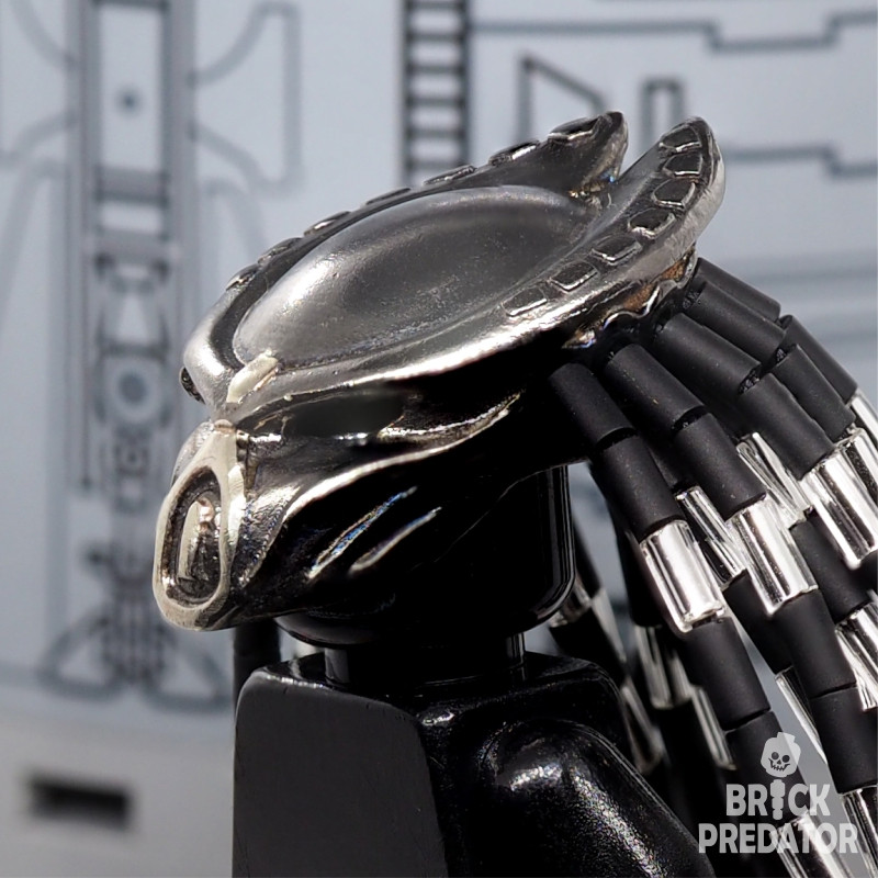 Mask Fugitive Predator helmet metal accessory for minifigures Yautja